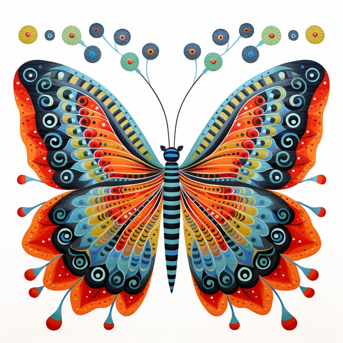 Butterfly Clip Art Wild Butterfly 16 JPG High Quality Digital Download Journal Junk Scrapbook ...