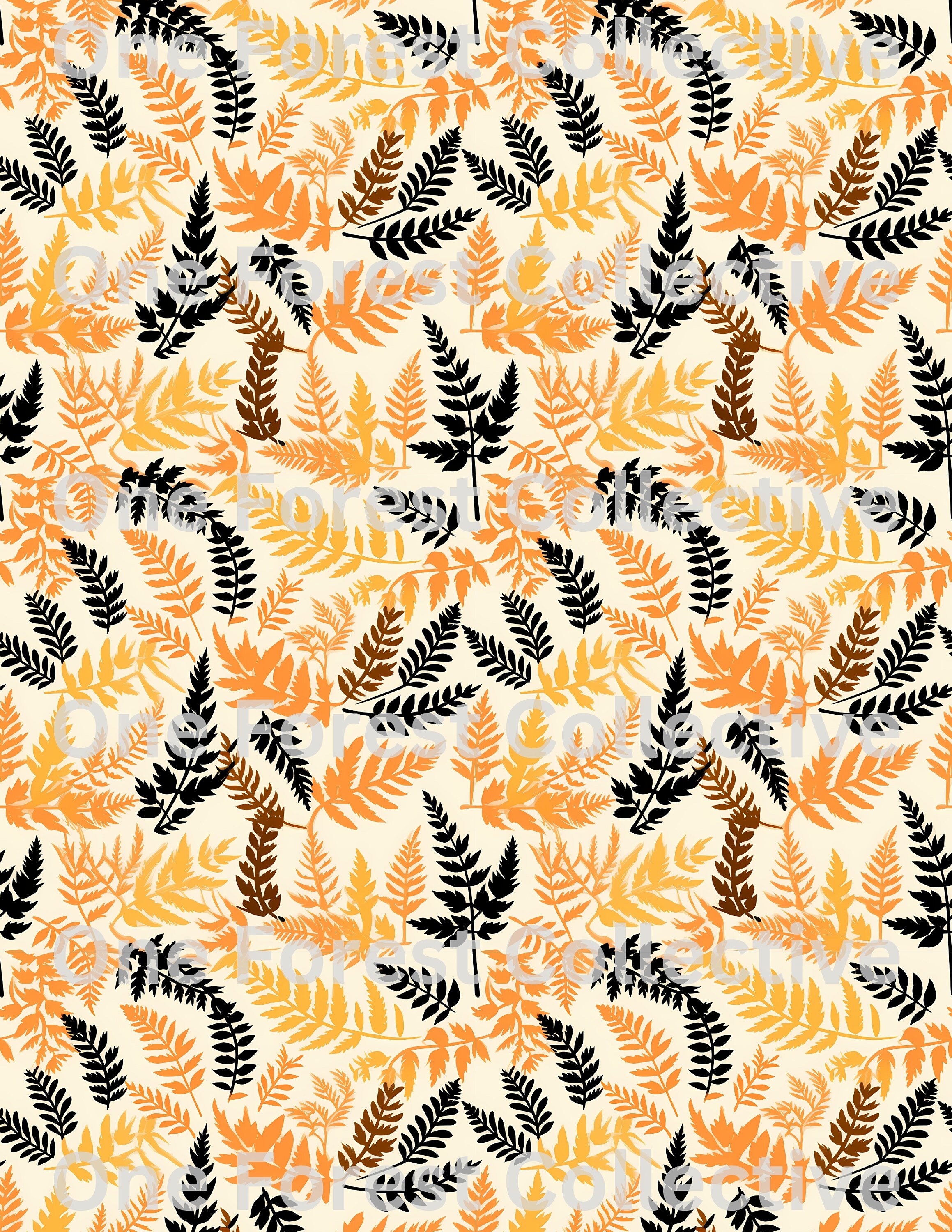 15 Fern Printable Paper Patterns Digital Paper Images Scrapbook Paper ...
