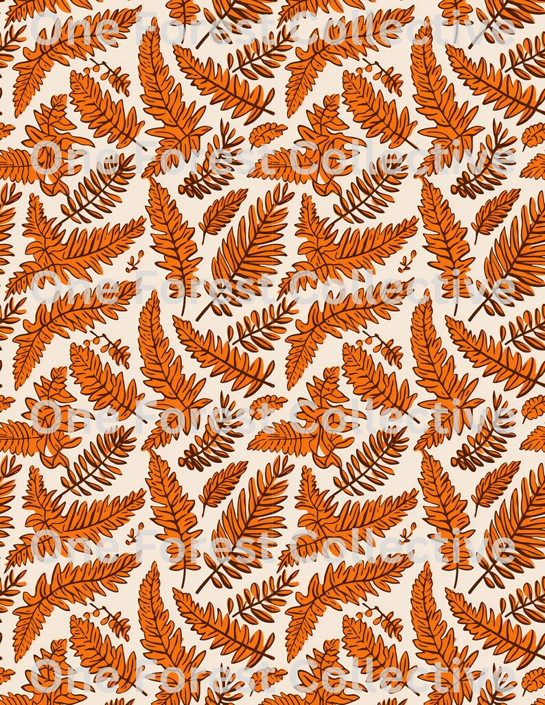 15 Fern Printable Paper Patterns Digital Paper Images Scrapbook Paper ...