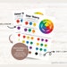 Kids Color Theory Poster, Color Wheel Art, Winter Craft Printable ...