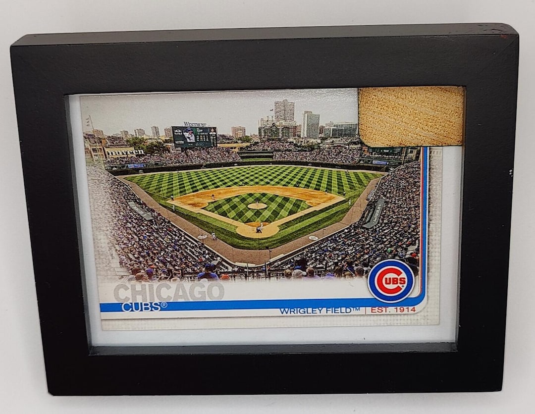 Framed Wrigley Field Wood Display - Etsy