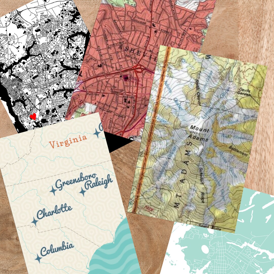 Mini Map Magnet, Map Magnet, Mini Map, Miniature Gift, Custom Gift ...