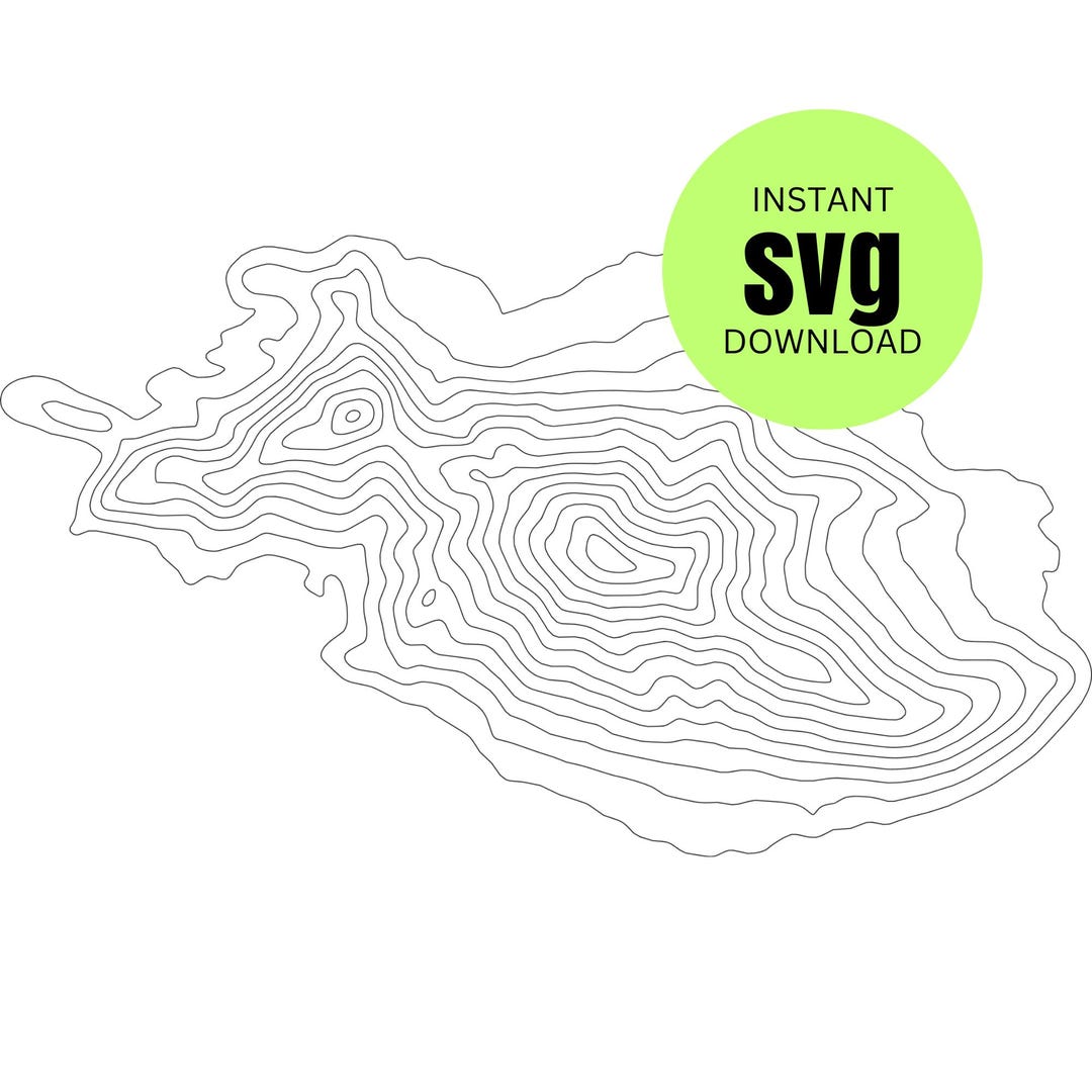 Camelback Mountain Arizona Topographic Map SVG Vector File - Etsy