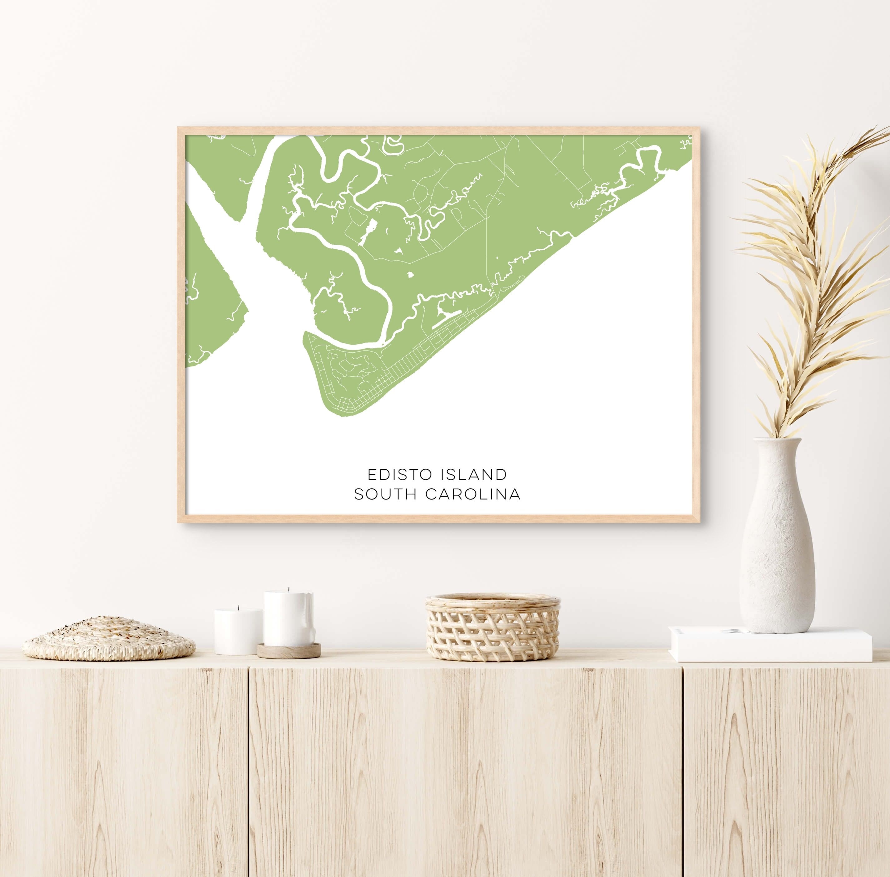 Edisto Island South Carolina Custom Map, Edisto Island SC Map, Edisto ...
