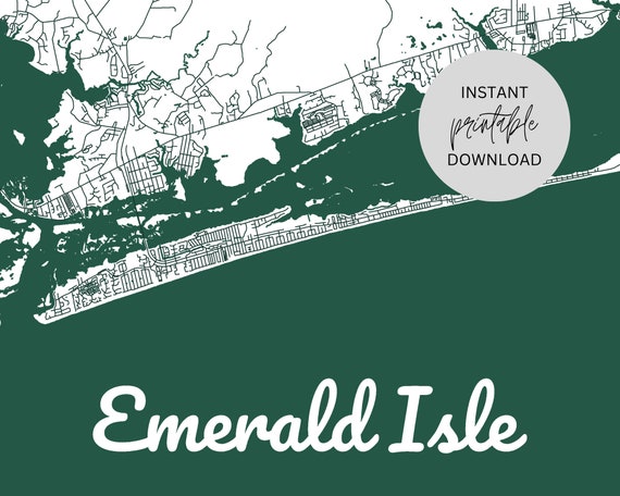 Map Of Emerald Isle Nc
