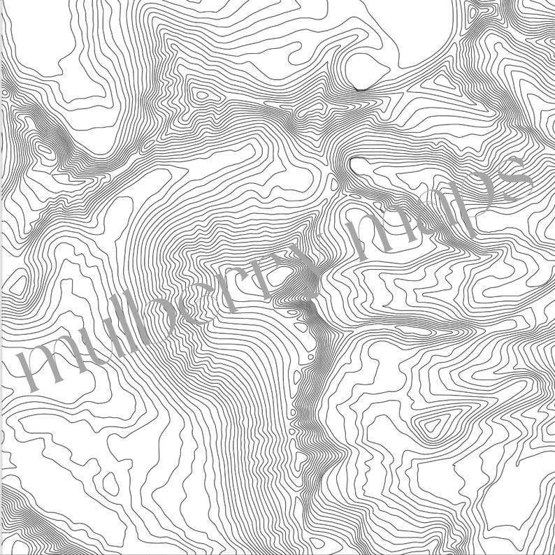 Mount Whitney California Topographic Map SVG Vector File - Etsy