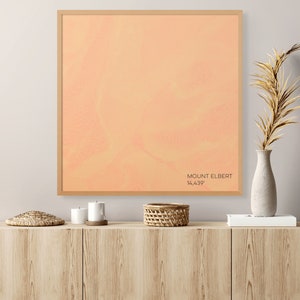 Mount Elbert Colorado Topographic Map Poster or Canvas - Etsy