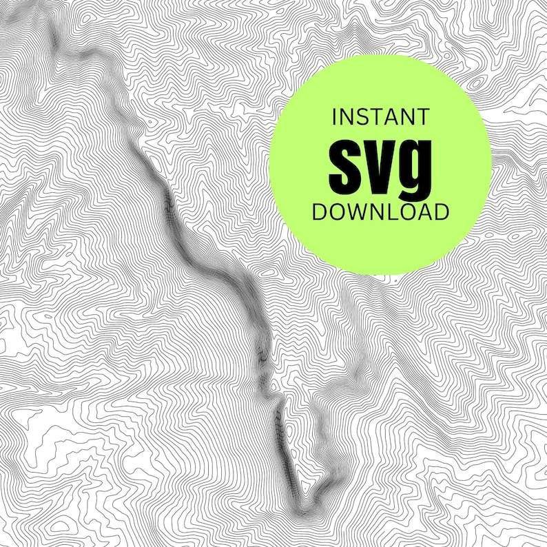 Guadalupe Peak Texas Topographic Map SVG Vector File - Etsy
