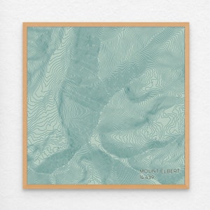 Mount Elbert Colorado Topographic Map Poster or Canvas - Etsy