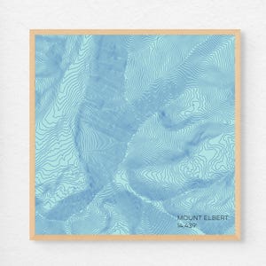 Mount Elbert Colorado Topographic Map Poster or Canvas - Etsy