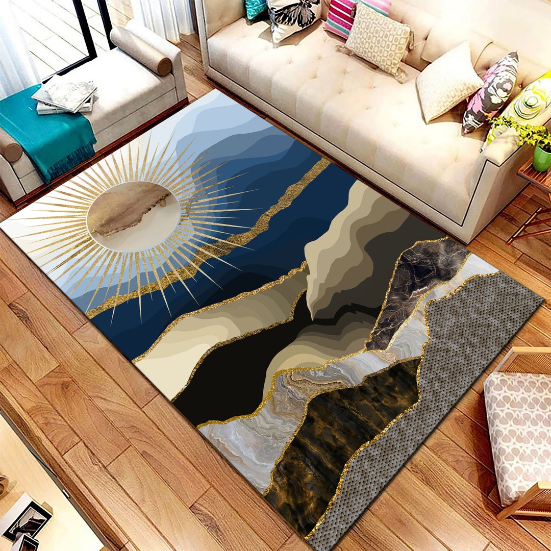 Abstract Design Rug Minimal Line Drawing Art Abstract Hand - Etsy