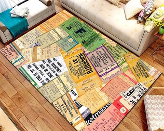 Colorful Rug, Abstract Watercolor Rug, Rainbow Carpet, Non Slip High ...