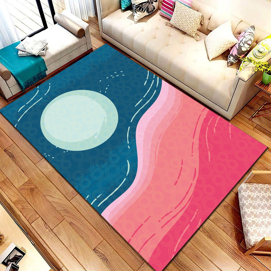 Abstract Art Rug,minimalist Art Rug,abstract Floor Mat,modern Minimal ...