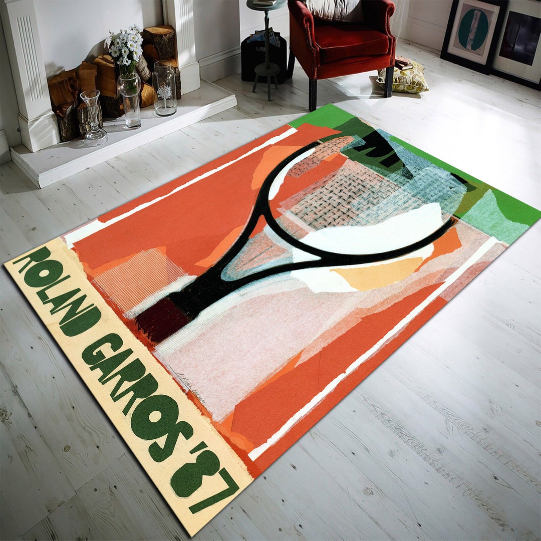 Roland Garros Tennis Court Rug, Grand Slam Collection - Etsy