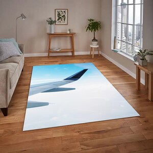 Plane Rug,sky Rug, Airport Rug, Plane Theme Rug, Jet Rug, Jet Pattern ...