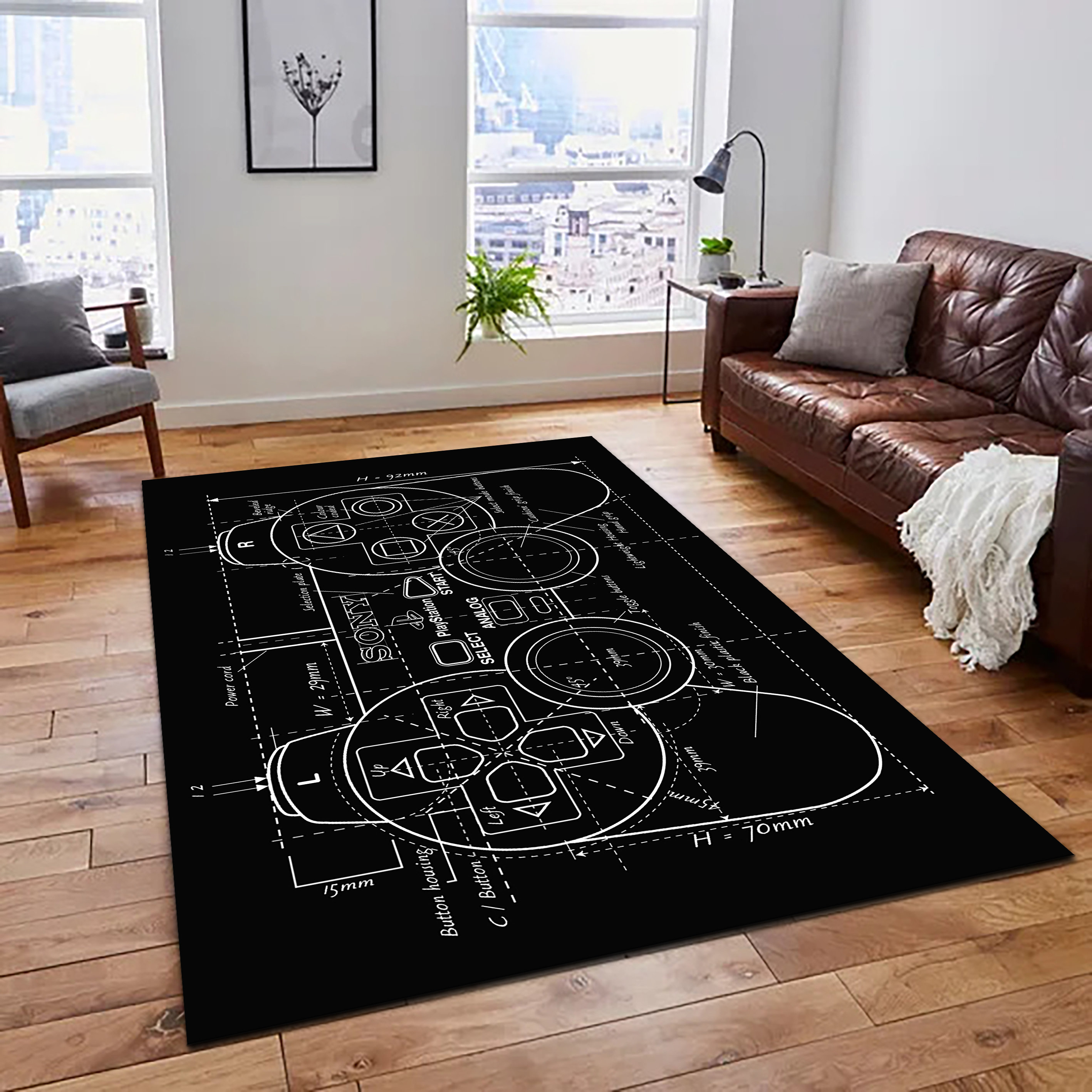 Game Console Rug,gamer Rug,game Room Rug,play Room Decor,area Rug ...