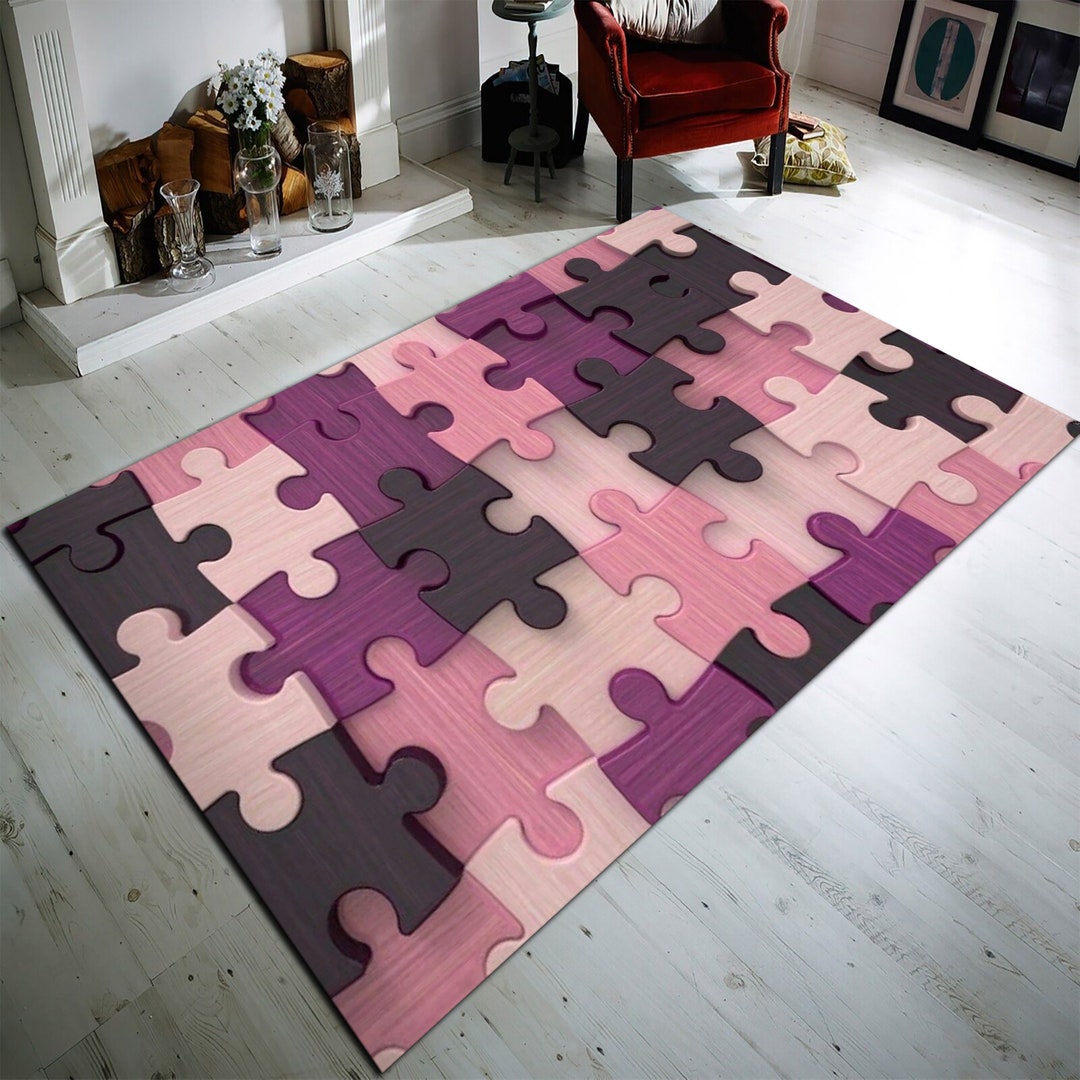 Puzzle Rug,puzzle Piece Rug,puzzle Rug,colorful Rug,living Room Rug ...