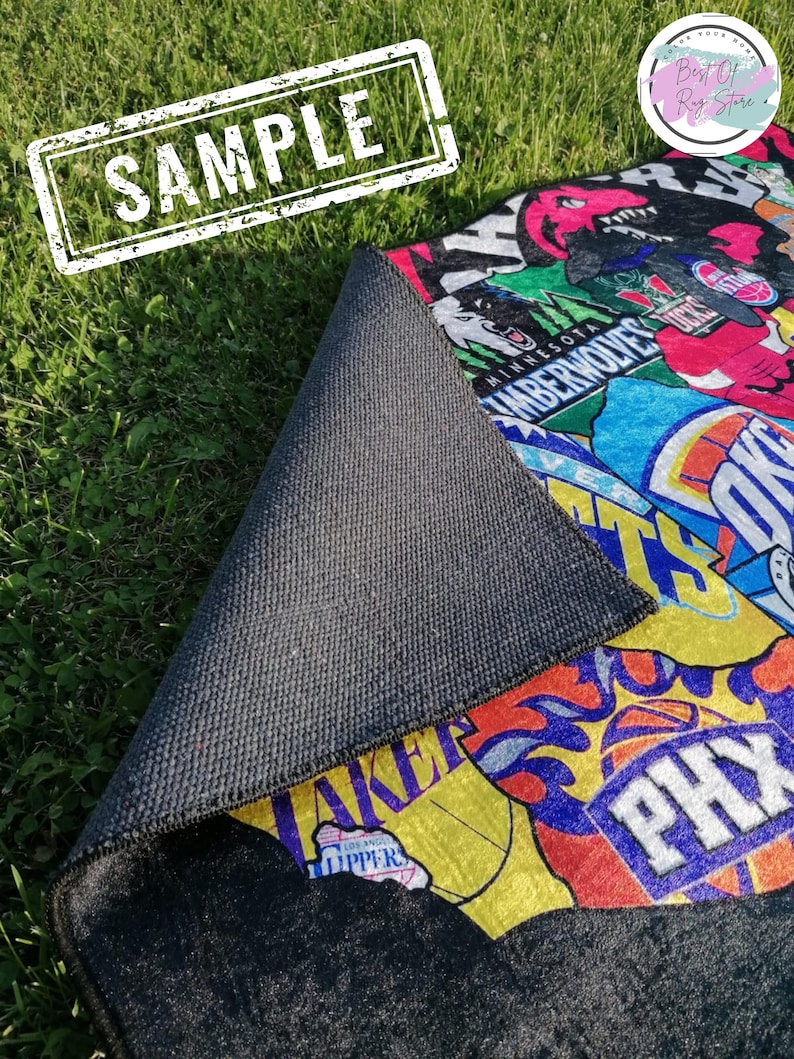 Blue and Gold Damask Rug Ethnic Design Floral Carpet - Etsy