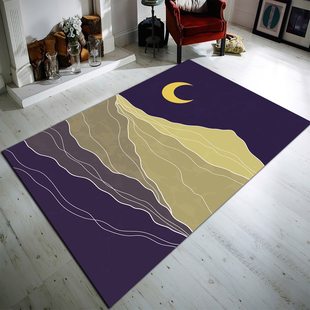 Captivating Night Sky Themed Floor Decor,blue Night Abstract Rug ...