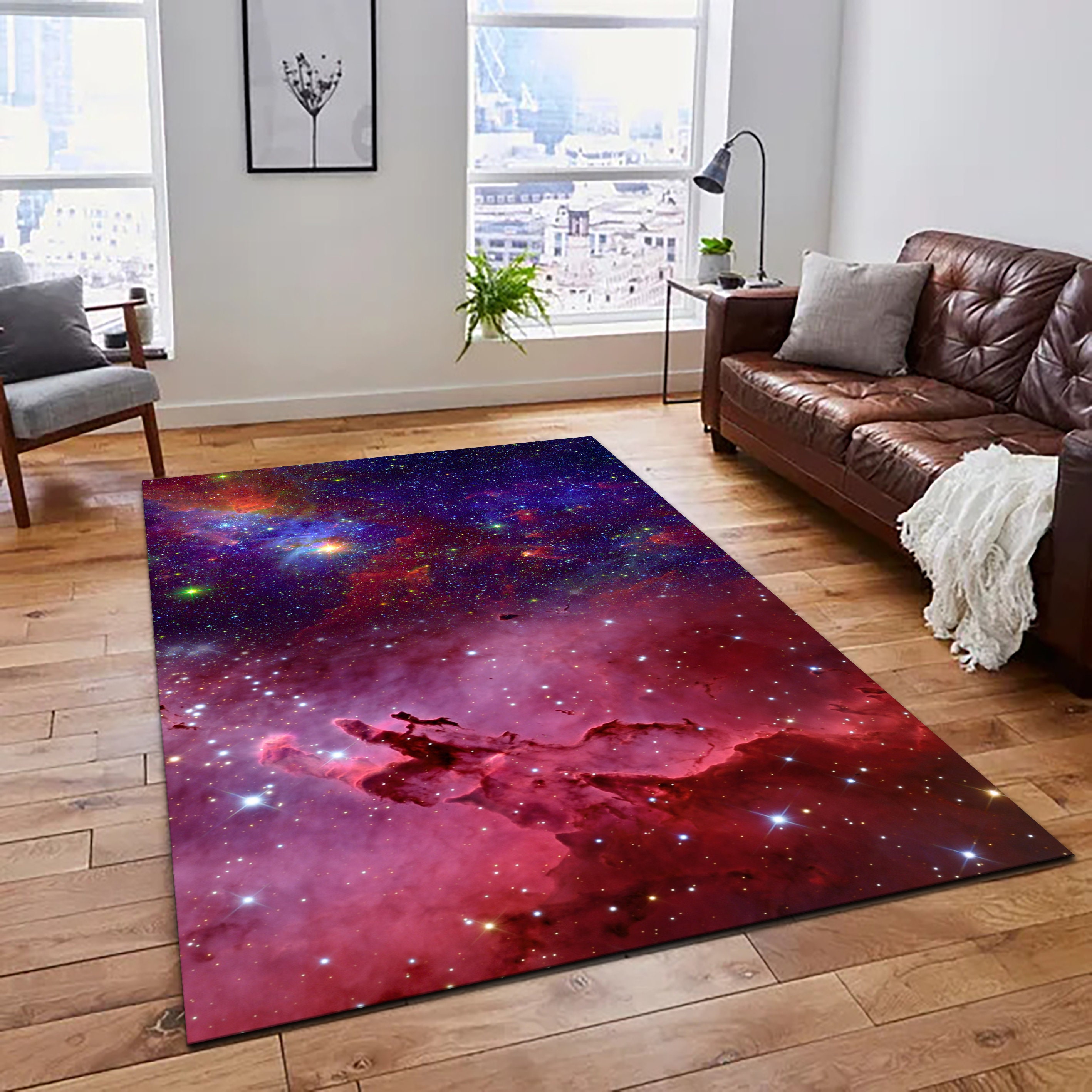 Starry Sky Rug, Personalized Rugs, Milky Way Rug, Galaxy Rug, Machine ...