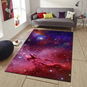 Starry Sky Rug, Personalized Rugs, Milky Way Rug, Galaxy Rug, Machine ...