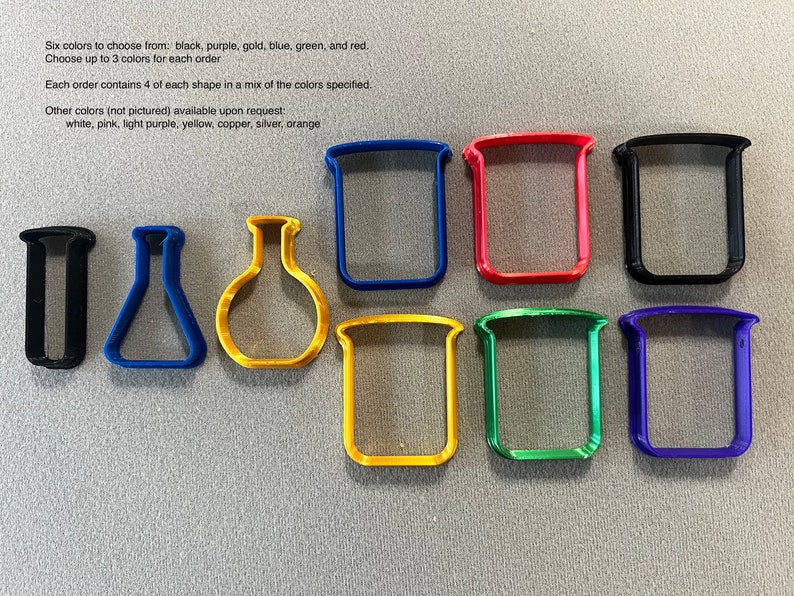 Set of Science Glassware Shapes (12 Per/ Package) to String, or Create ...