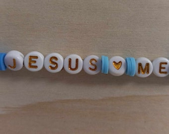 Youth JESUS LOVES ME Bracelet Custom Bracelets Name Bracelets Word ...