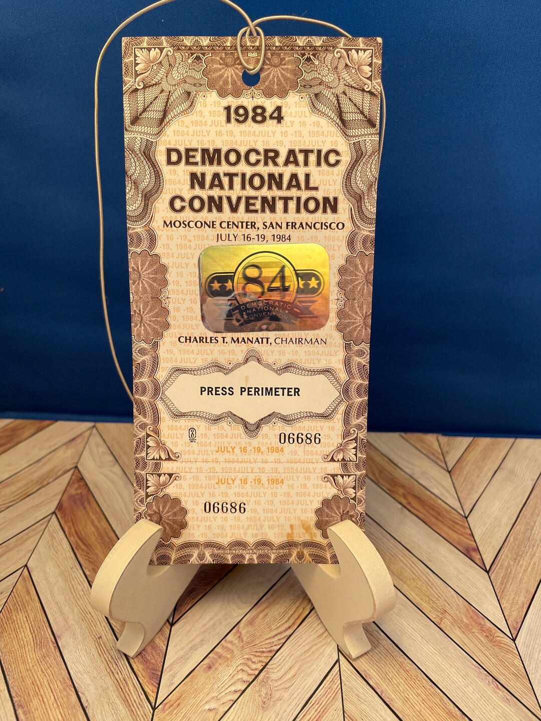 1984 Democratic National Convention Press Pass - Etsy