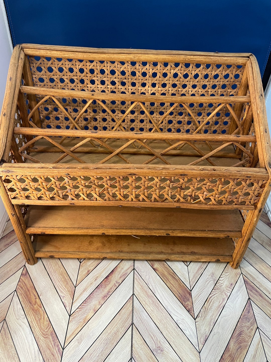 Vintage Rattan/cane Office Organizer - Etsy Australia