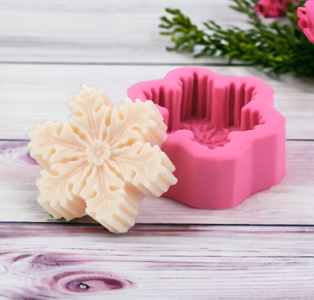 Snowflake Wax Mould, Christmas Candle Mold, Soap Mold, Diy Candle Mold ...