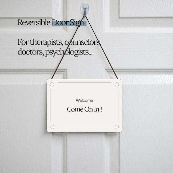 Therapy Door Sign - Etsy