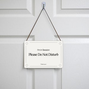 Therapy Door Sign - Therapist Welcome Sign - Door Hanger for Counselors ...