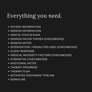 THERAPY PROGRESS NOTES, Therapist Progress Notes Template, Therapist ...