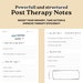Therapy Journal - Post Therapy Notes - Therapy Debrief Journal, Therapy ...