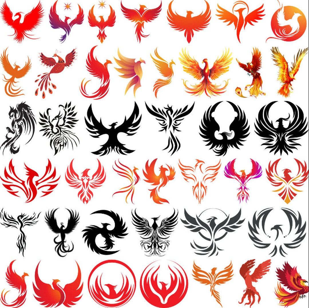 Phoenix SVG Bundle, Phoenix Clipart ,phoenix SVG Cut Files for Cricut ...