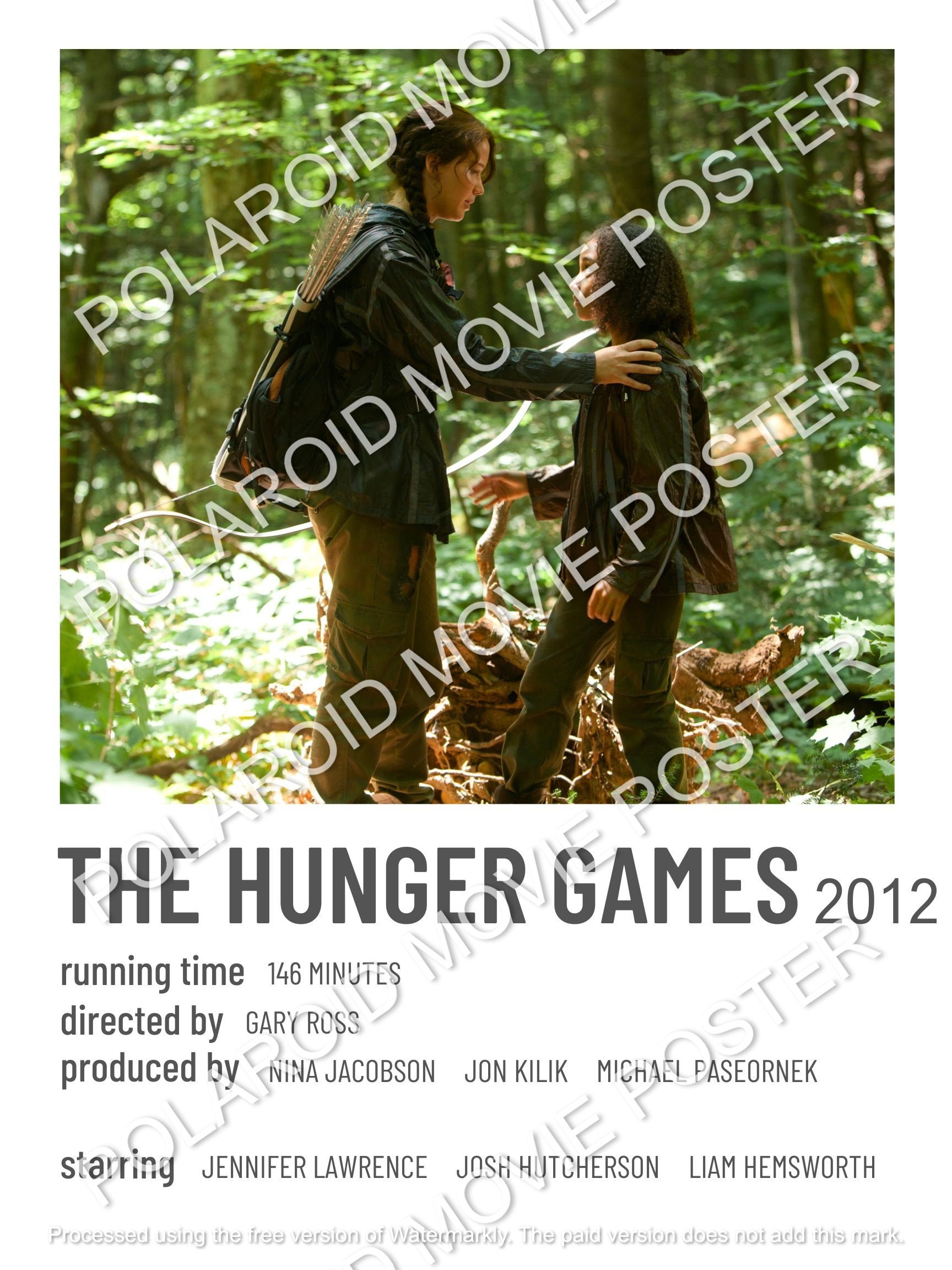The Hunger Games Dorm Wall Polaroid Movie Printable Digital Poster - Etsy