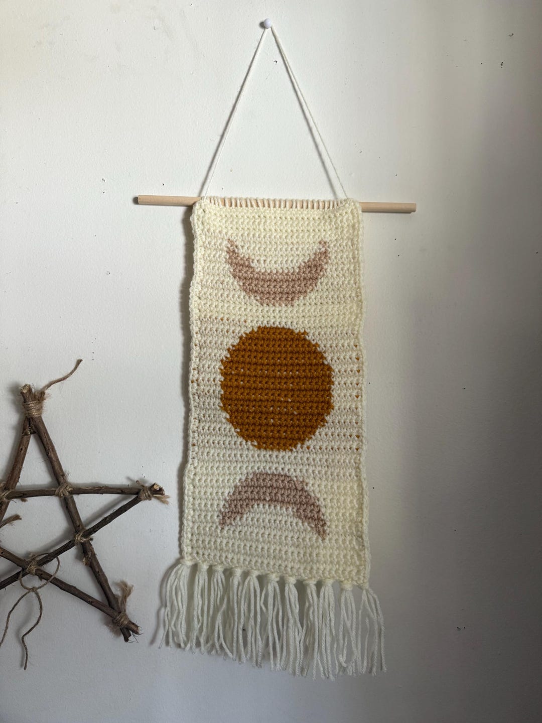 Handmade Wall Hanging - Moon Phases - Etsy
