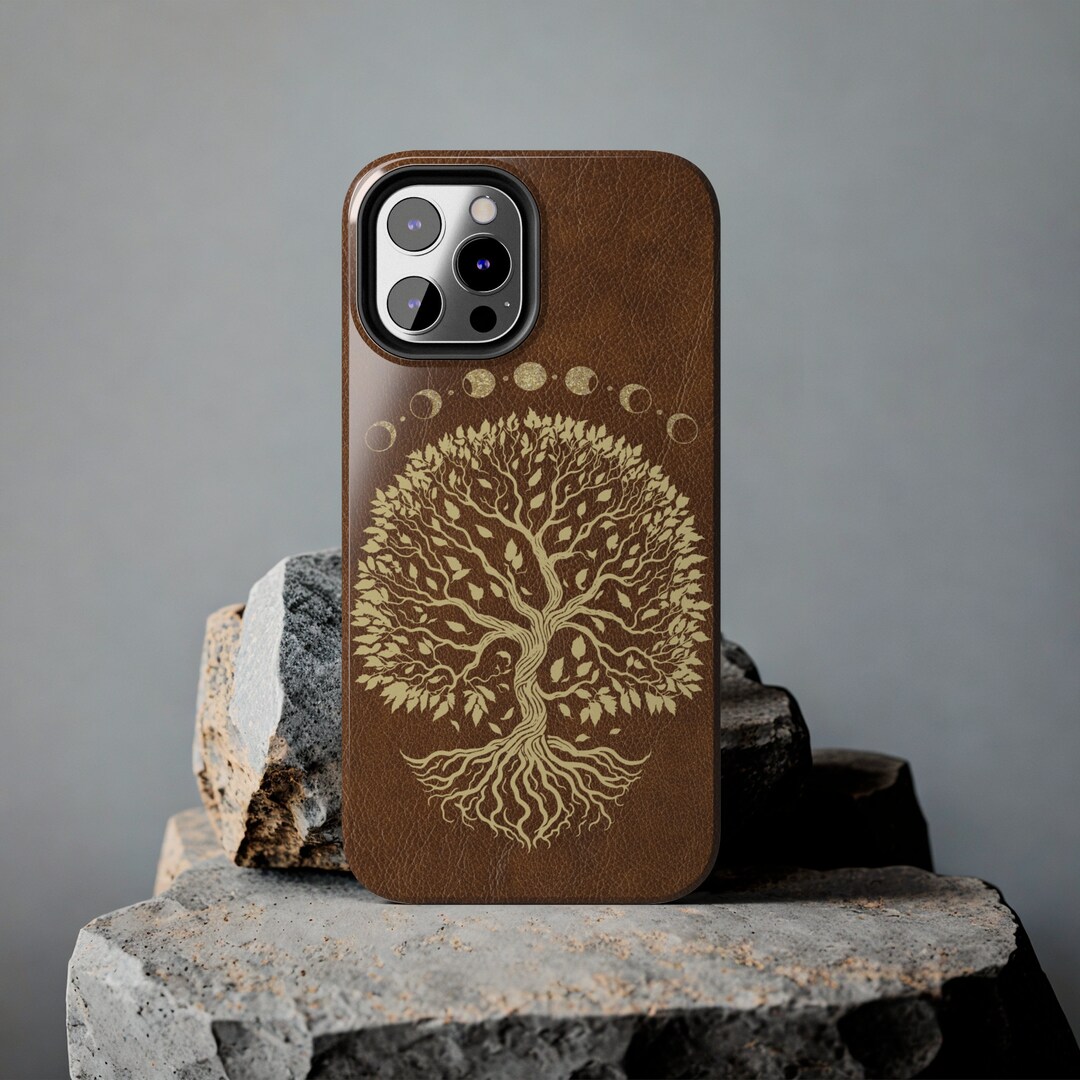 Tree of Life With Moon Phasestough Phone Cases - Etsy