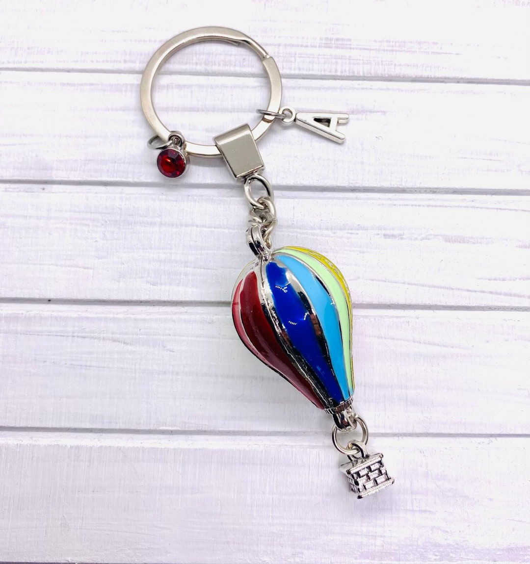 Hot Air Balloon Keychain, Hot Air Balloon Gift, Cappadocia Keychain ...
