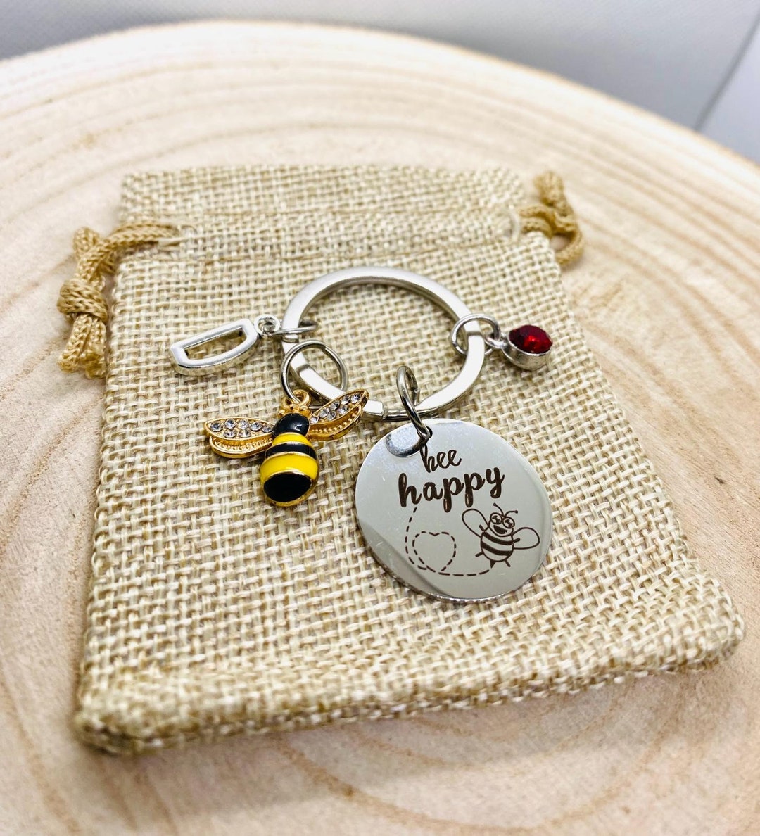 Bee Keychain, Bee, Nature Keychain, Love of Nature, Bee Lover ...
