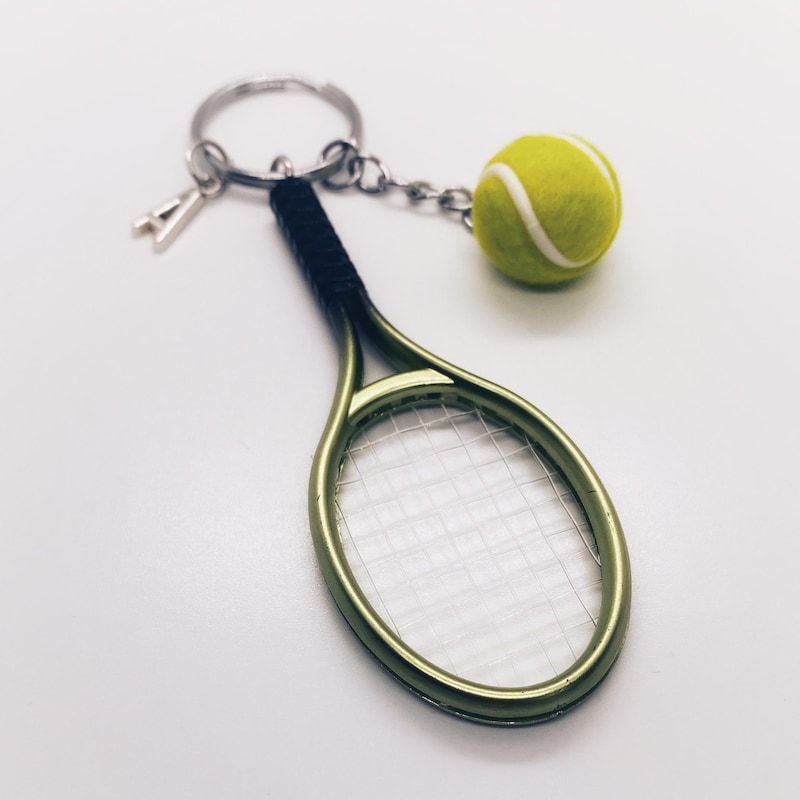 Tennis Racquet Keychain - Etsy