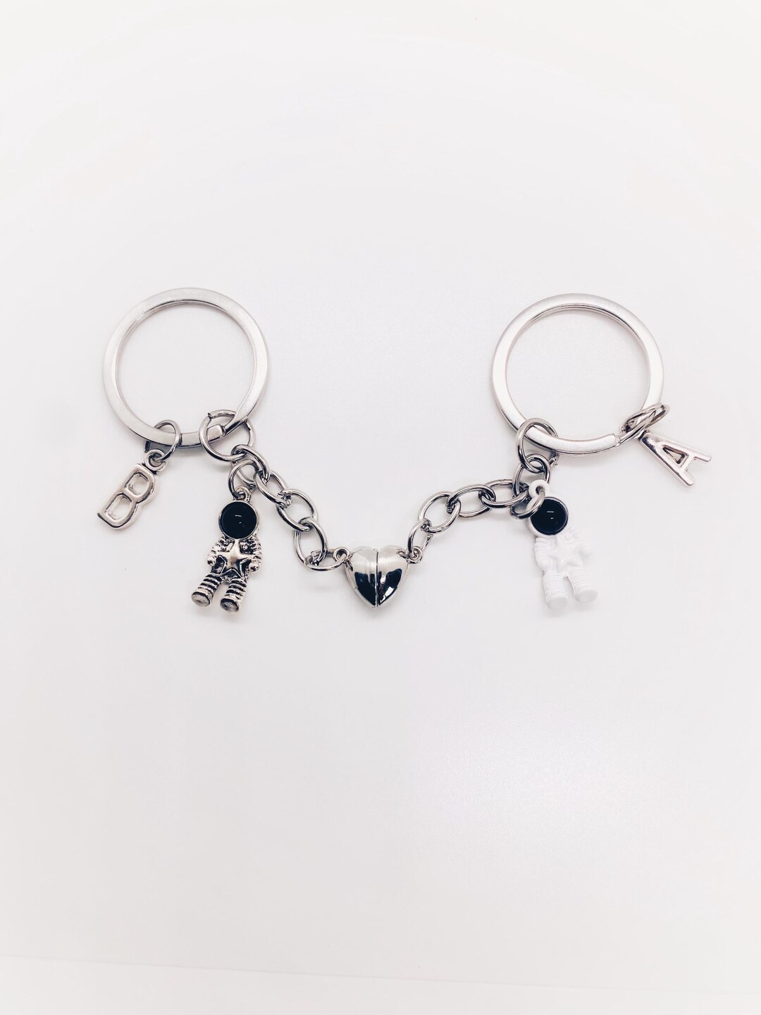 Astronaut Keychain, Original Keychain for Couples, Lovers Keychain ...