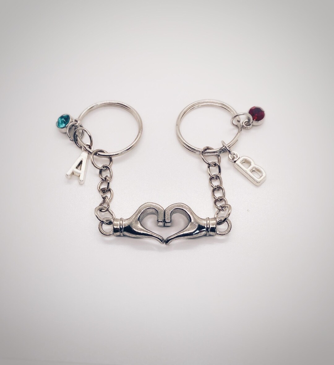 Heart Shaped Keychain, Two Hands One Heart, Original Keychain for the ...