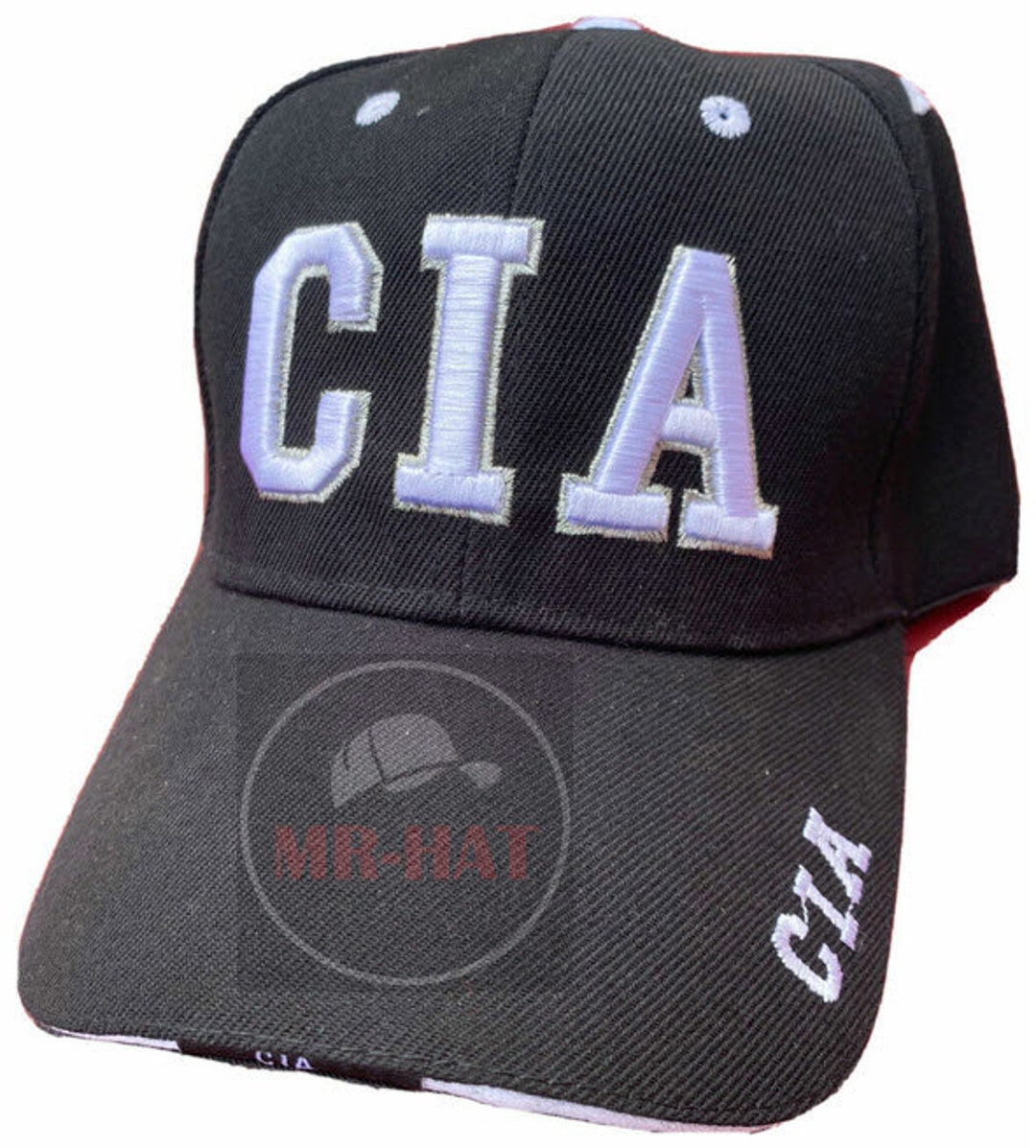 CIA Hat Baseball Cap Adjustable Black Hat Headwear - Etsy