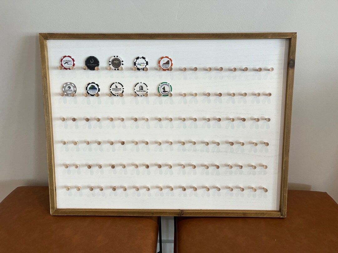 Golf Poker Chip / Ball Marker Display - Etsy