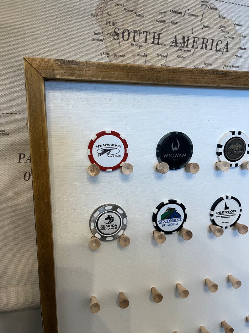 Golf Poker Chip / Ball Marker Display - Etsy