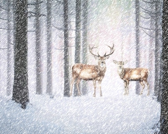 5 Pointillism Art Landscapes - Trees and City Landscape - Gift ...