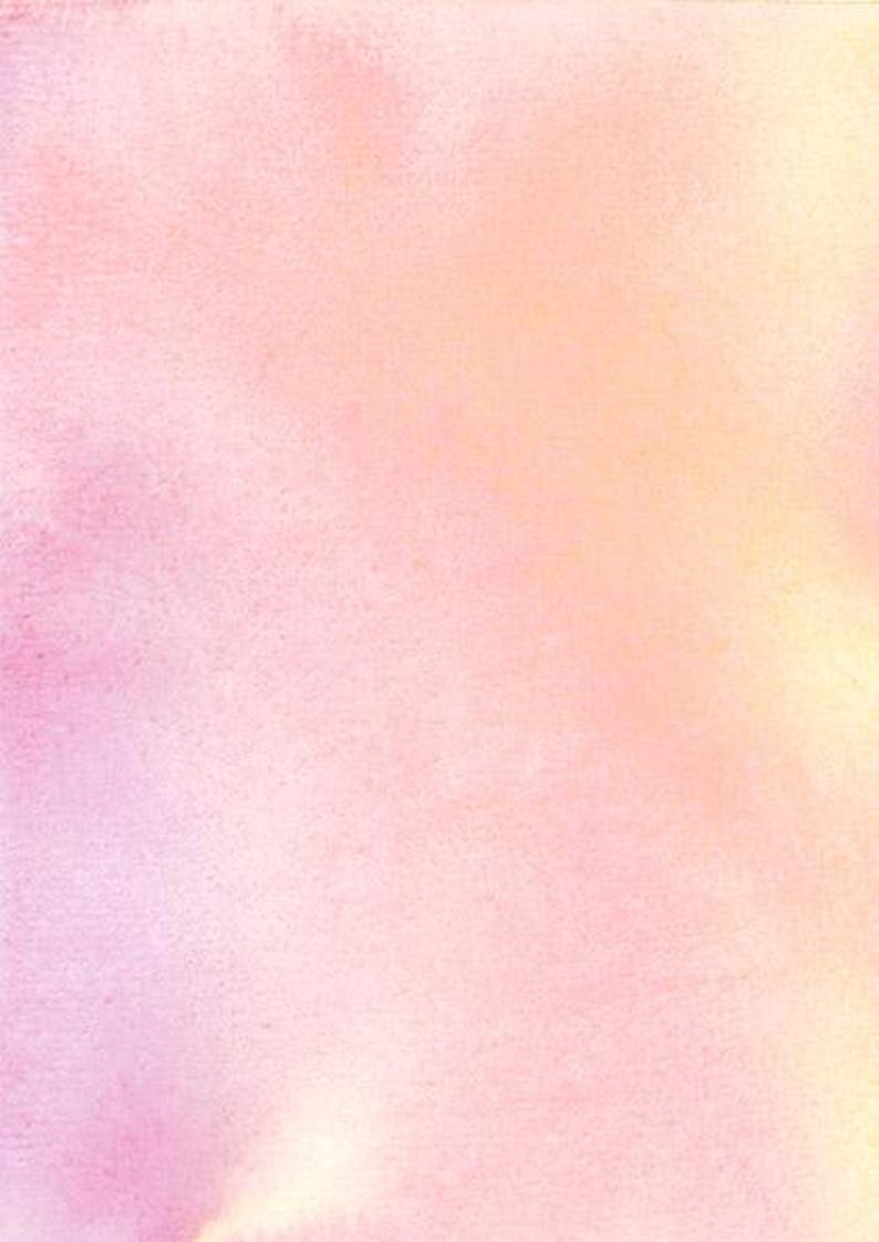 5 Hand Painted Watercolour Backgrounds - Pink Purple Yellow - Genuine ...