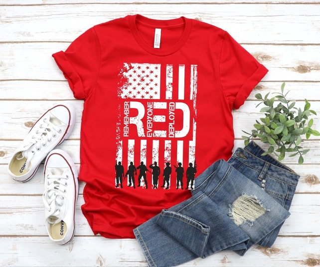 Red Deployment Shirt - Etsy