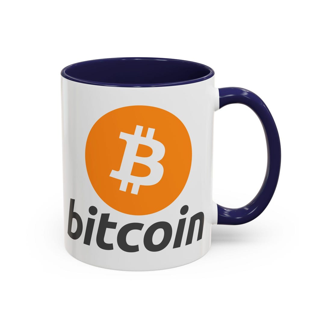 Bitcoin Coffee Mug | Cryptocurrency Accented Ceramic Mug | Bitcoin ...
